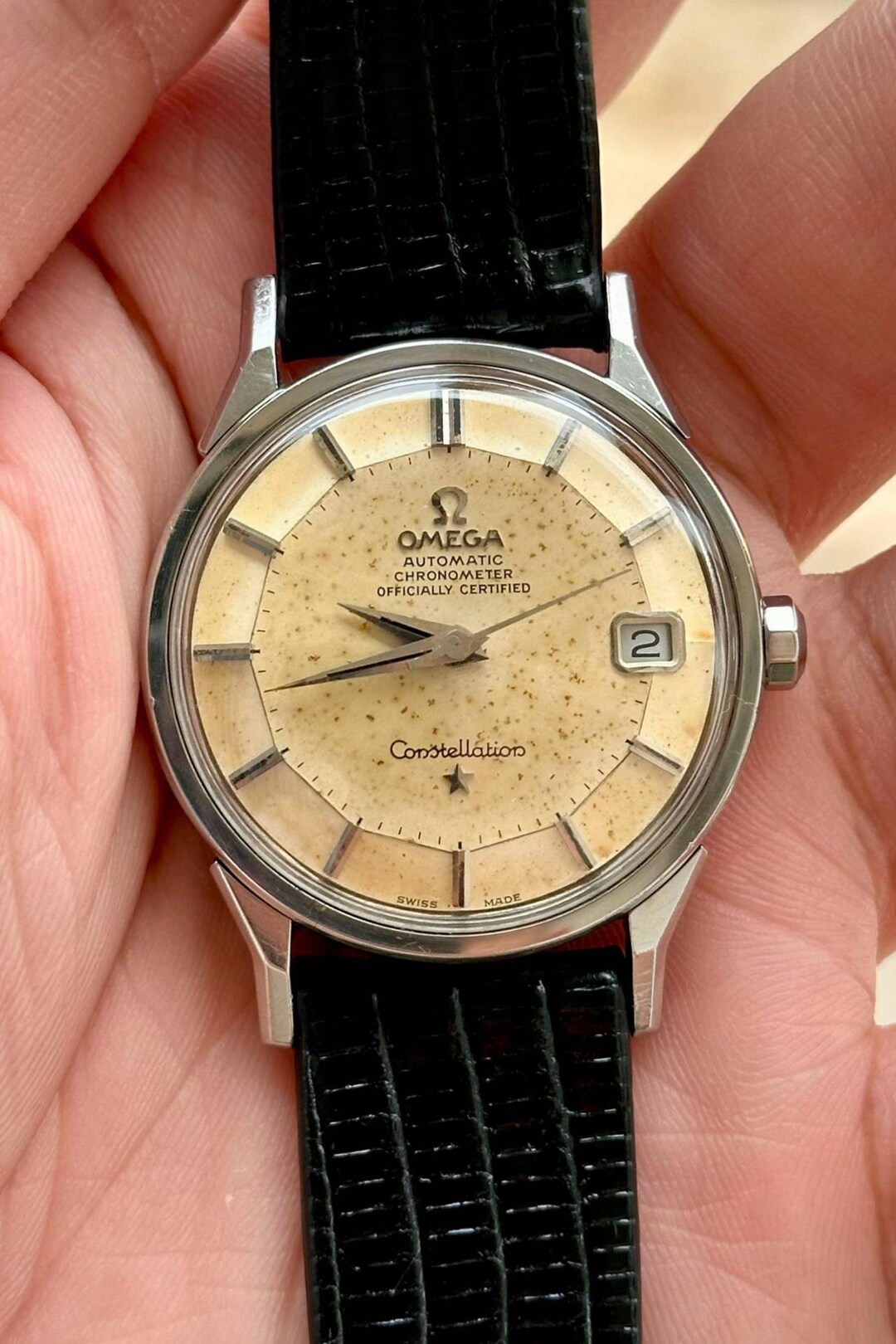 Vintage Omega Constellation Pie Pan Dog Leg Automatic Chronometer 1961 ...