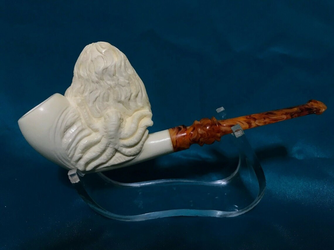 Meerschaum Pipe Mermaid and Octopus Meerschaum Pipe Handmade - Etsy