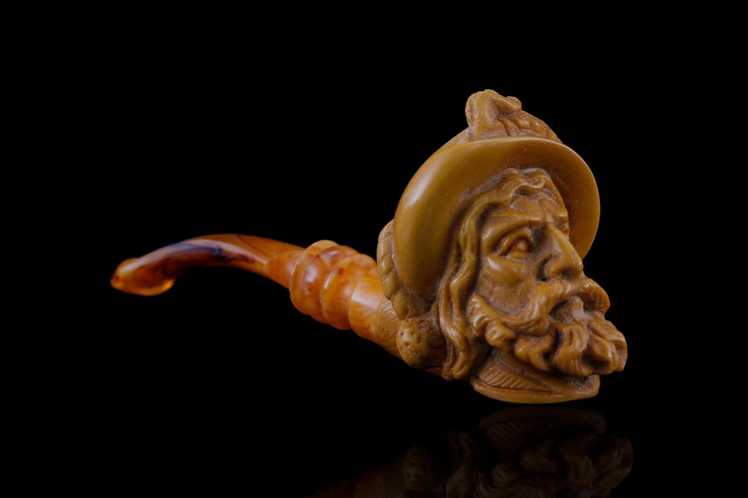 Knight Chevalier Meerscham Pipe Handmade Tobacco Smoking Pfeife With ...