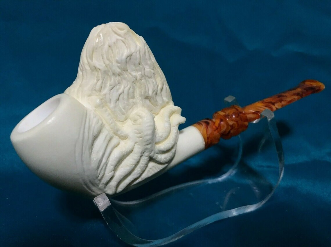 Meerschaum Pipe Mermaid and Octopus Meerschaum Pipe Handmade - Etsy