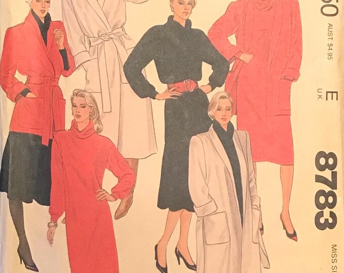 Vintage Sewing Pattern #8112 Very Easy Vogue, 1980's Fashion, Misses ...