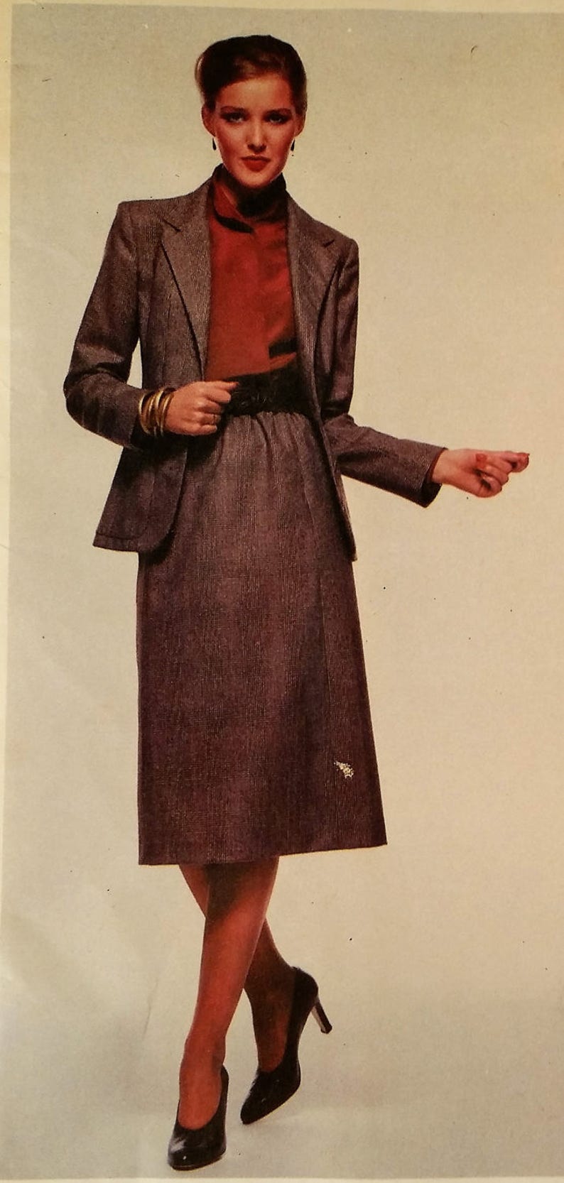 Vintage Sewing Pattern #2283 Vogue, 1980's Fashion, Misses Jacket With ...