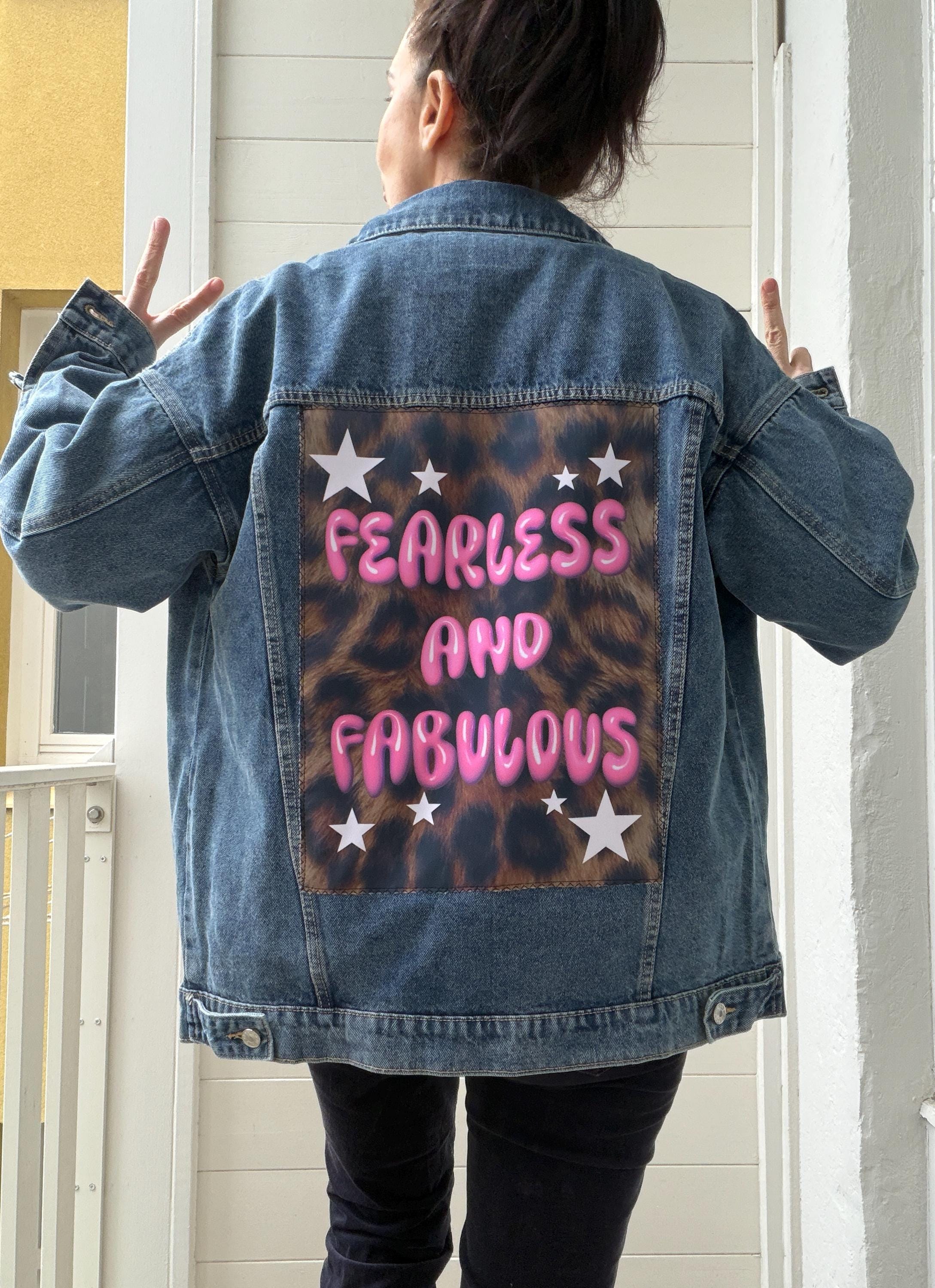 Fearless and Attractive Sew-on Fabric Patch, A3 Size - Etsy