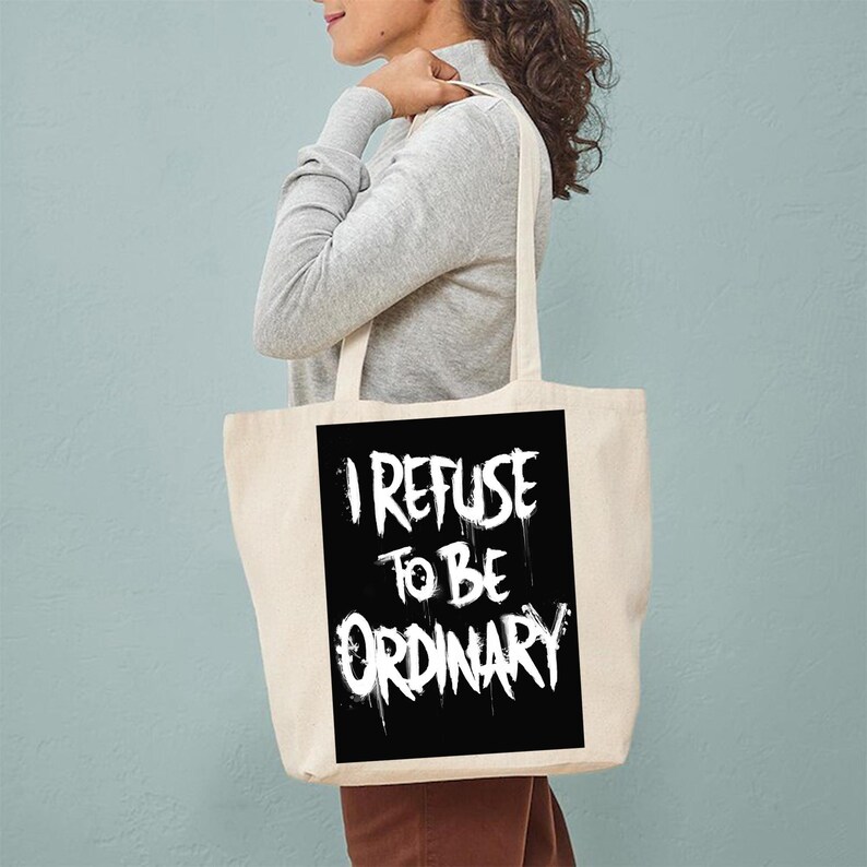 Handmade "i Refuse to Be Ordinary" Back Patch: Sew-on Canvas ...