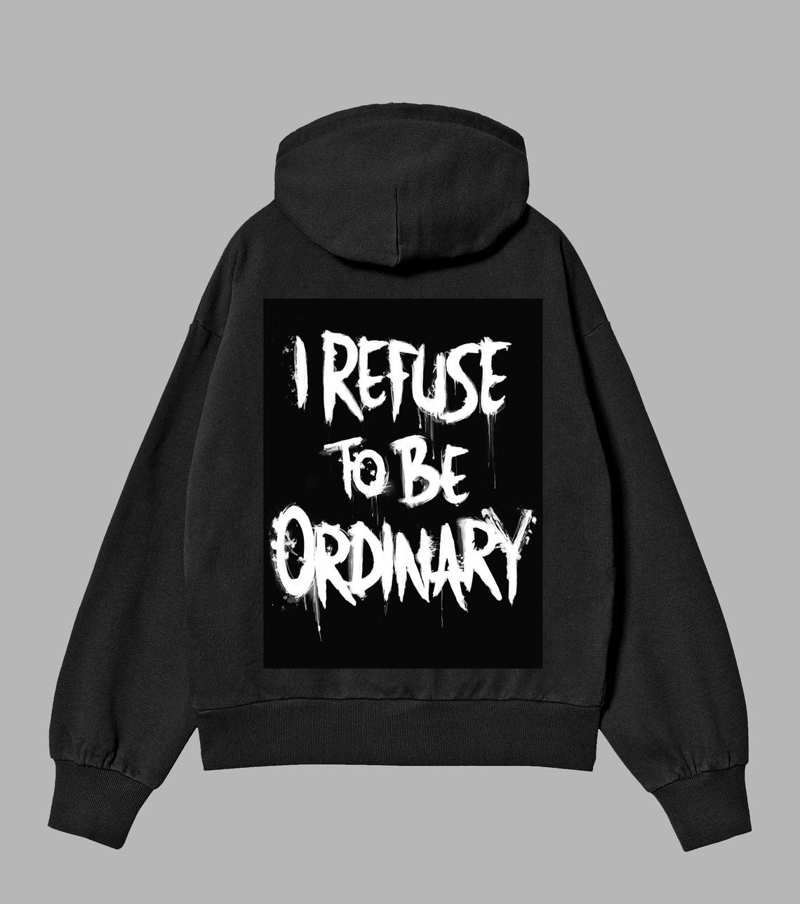 Handmade "i Refuse to Be Ordinary" Back Patch: Sew-on Canvas ...