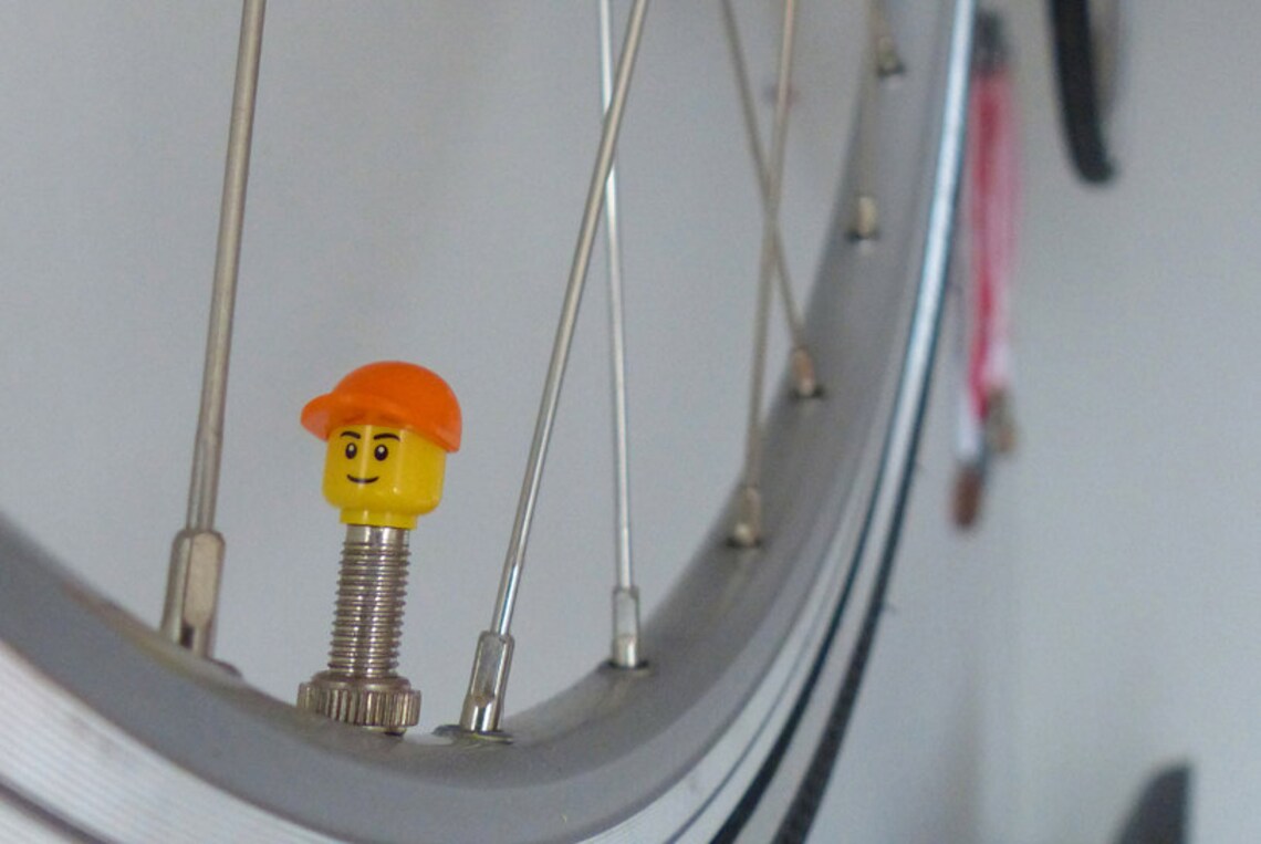 Bike Valvecaps Made From LEGO® Character Parts Suitable on - Etsy