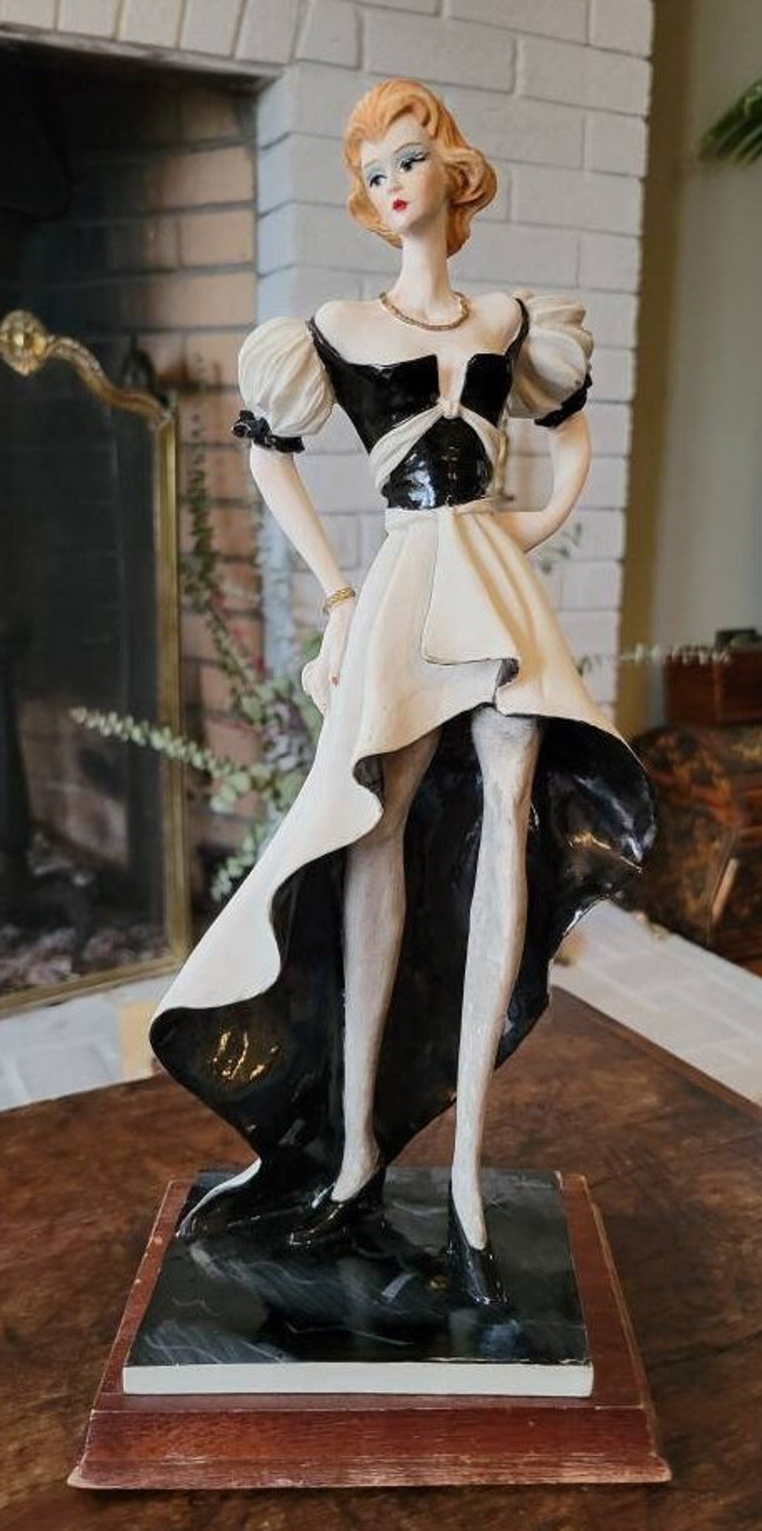 Vintage Guido Cortese Statue of Fashionable 1950s Redhead Woman - 1950s ...