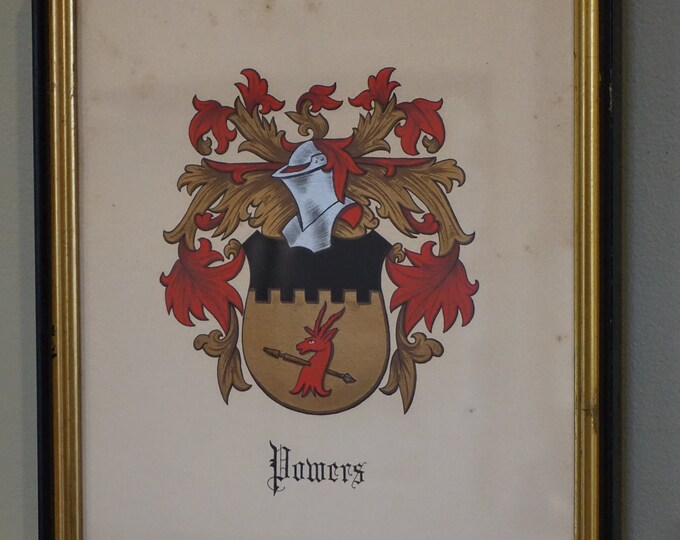 Vintage Family Crest "powers" - Styled by Paul Victorius for Miller ...