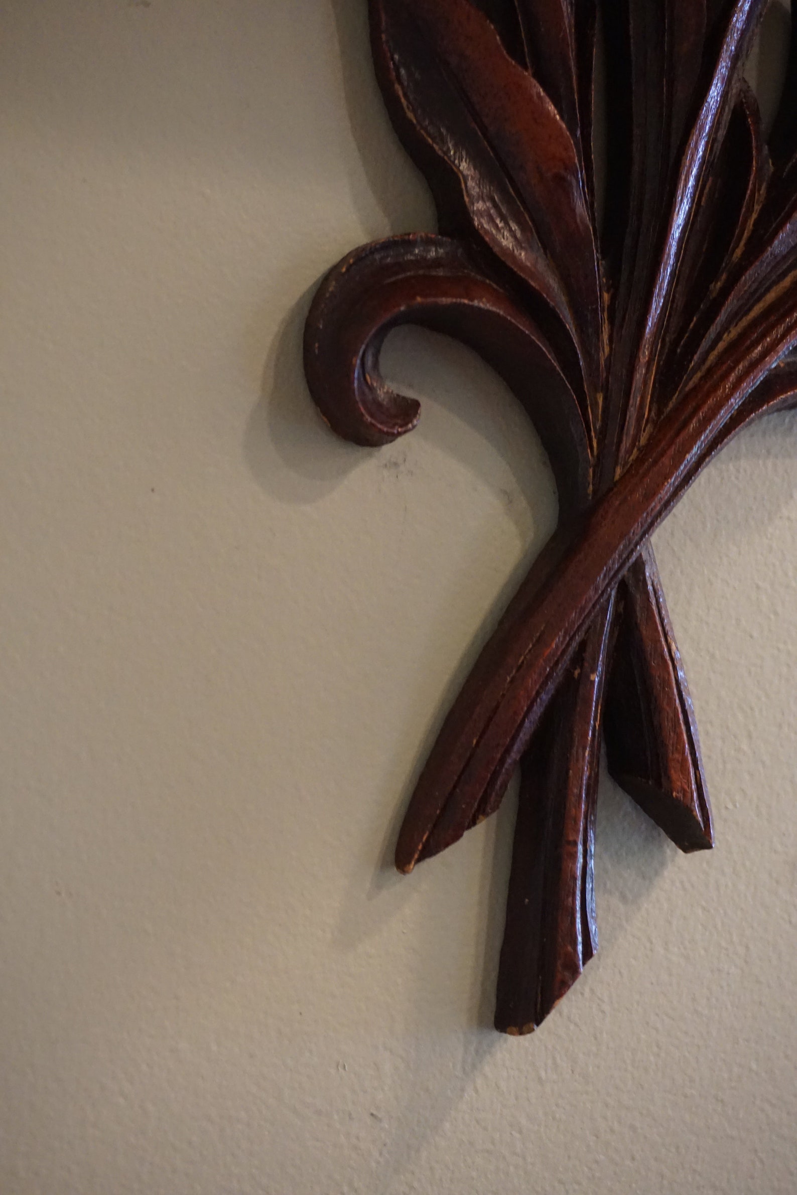 Vintage Mahogany Wall Sconce Bracket 1970s Mahogany Sconce - Etsy