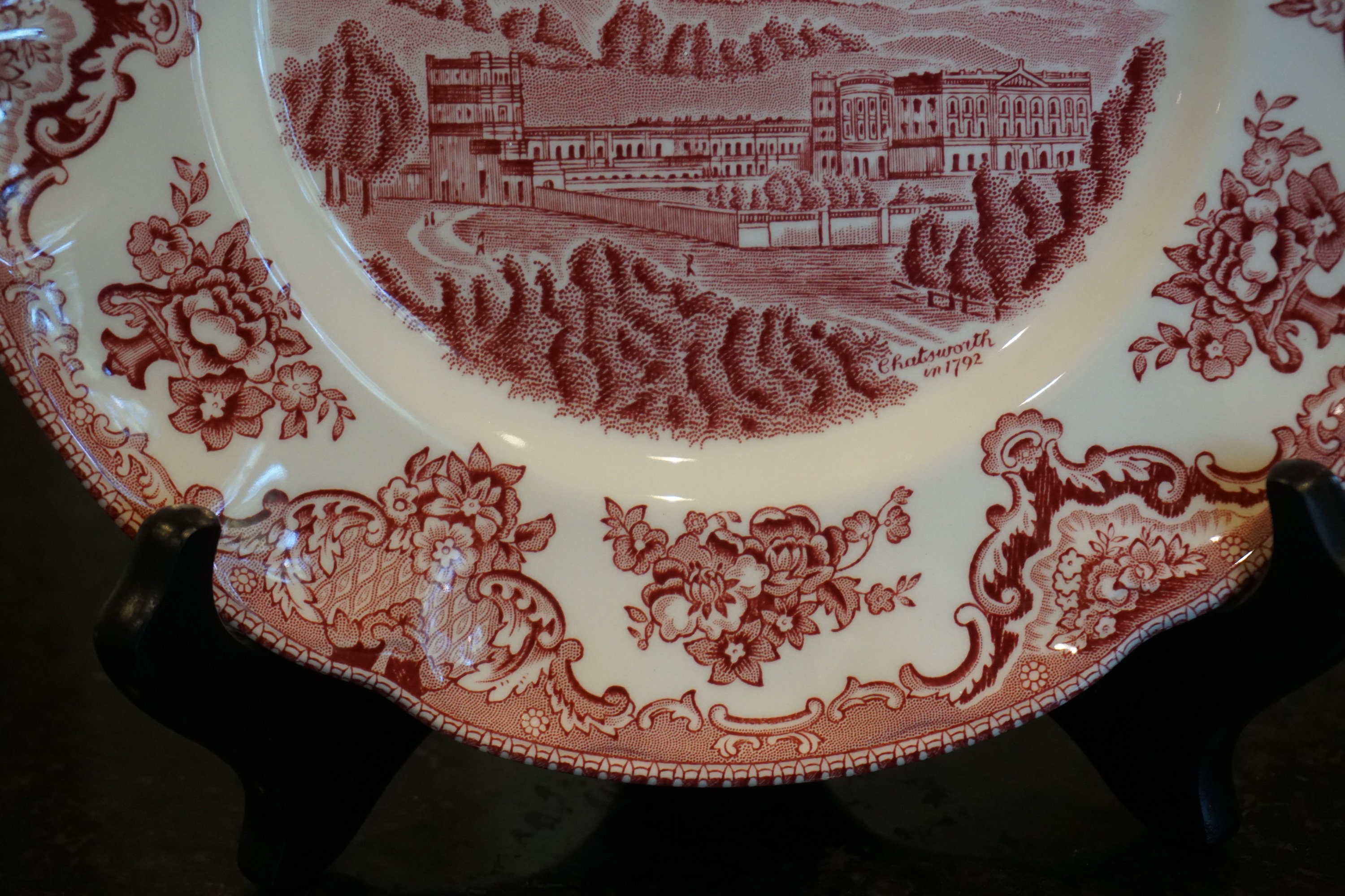 Vintage Chatsworth Castle Plate Johnson Bros Plate 1980s | Etsy