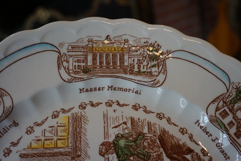 Vintage 1950 BYU Golden Jubilee Plate BYU Diamond Jubilee | Etsy