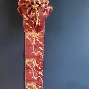 Vintage Obi Wall Hanging Handmade Bell Pull Made From Vintage Japanese ...