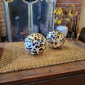 Decorative Capiz Shell Leopard Print Balls Cheetah Print Capiz Shell ...