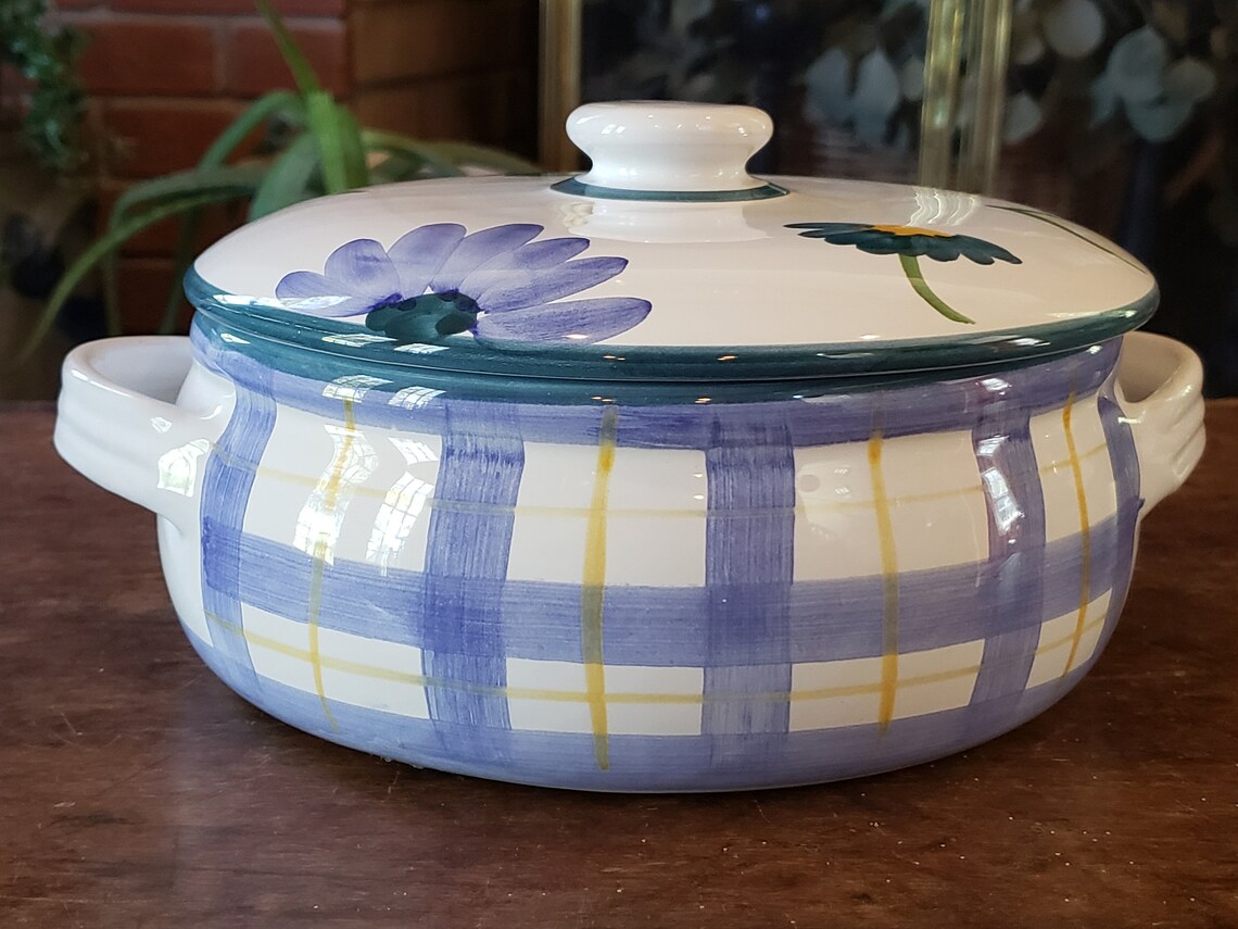 Vintage Caleca Ariosa Pattern Casserole Dish Ceramiche - Etsy