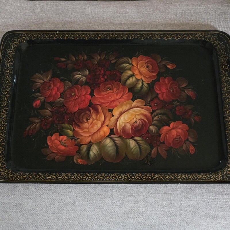 Russian Metal Tray - Etsy