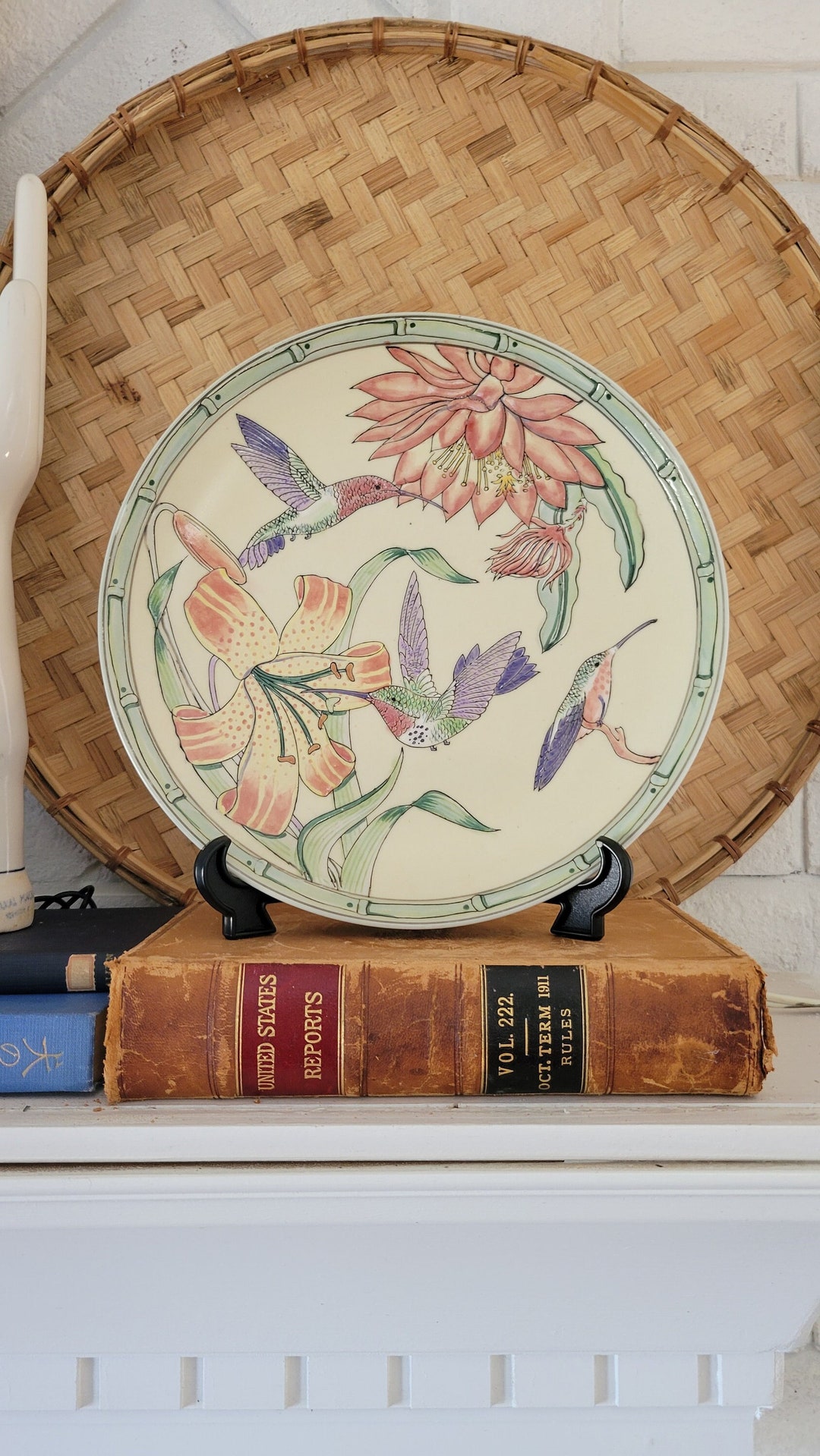Vintage Hummingbird Plate Andrea by Sadek Humming Bird Collection by ...