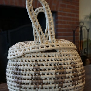 Vintage Double Handled Yucca Basket - Large Yucca Basket - Etsy