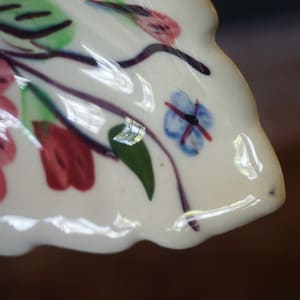 Vintage Blue Ridge Chintz Leaf Shaped Dish - 1950s Blue Ridge Southern ...