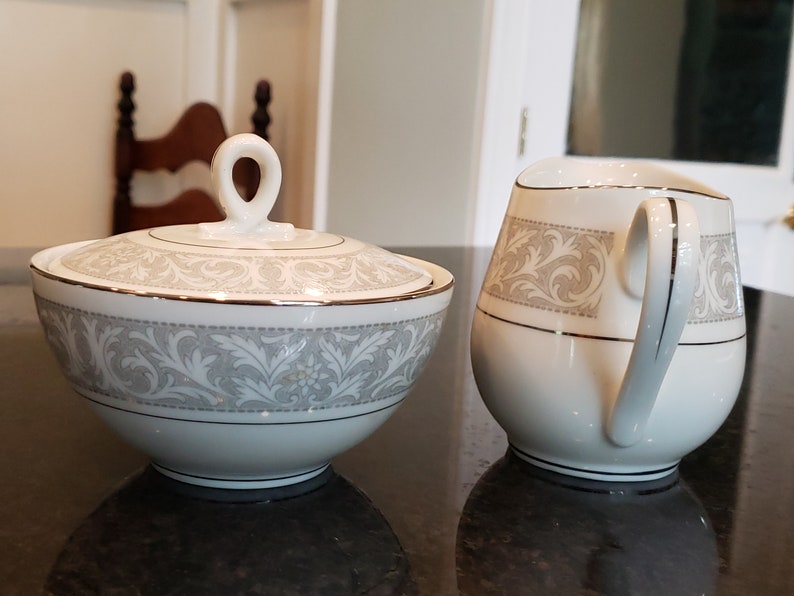 Vintage Imperial China Whitney Sugar Bowl and Creamer | Etsy