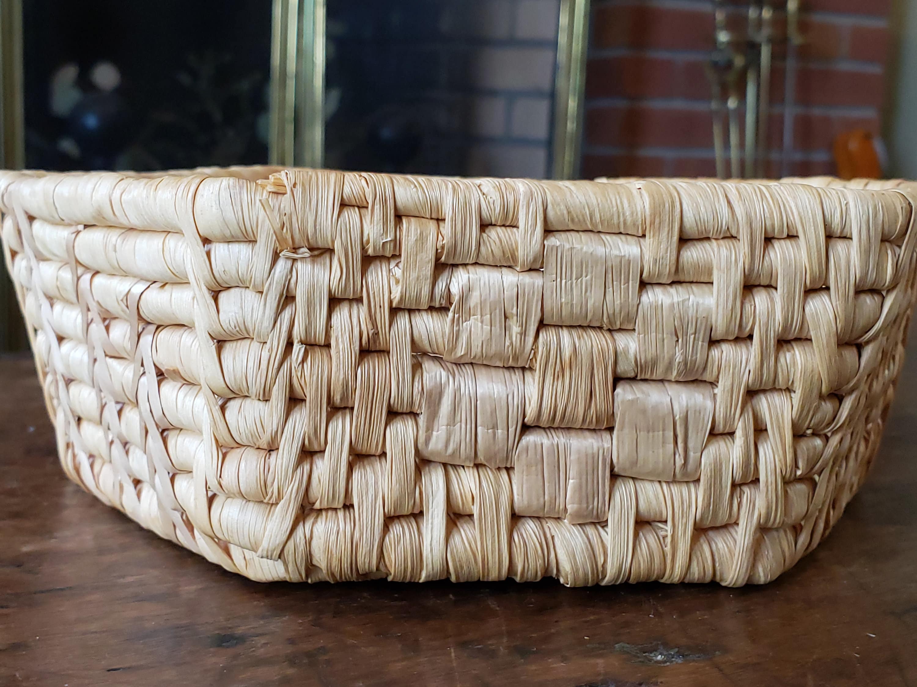 Vintage Yucca Basket 1990s Hexagonal Yucca Basket - Etsy UK