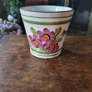 Italian Pottery Flowerpot Planter Cachepot Majolica Faience - Etsy