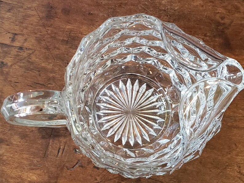 Vintage Fostoria American Pattern Pitcher - 1950s Fostoria Pitcher With ...