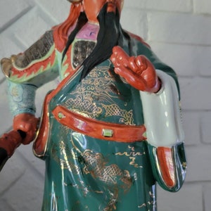 Vintage Chinese Emperor Guan Yu Lord Statue - Guan Yu Statue Chinese ...