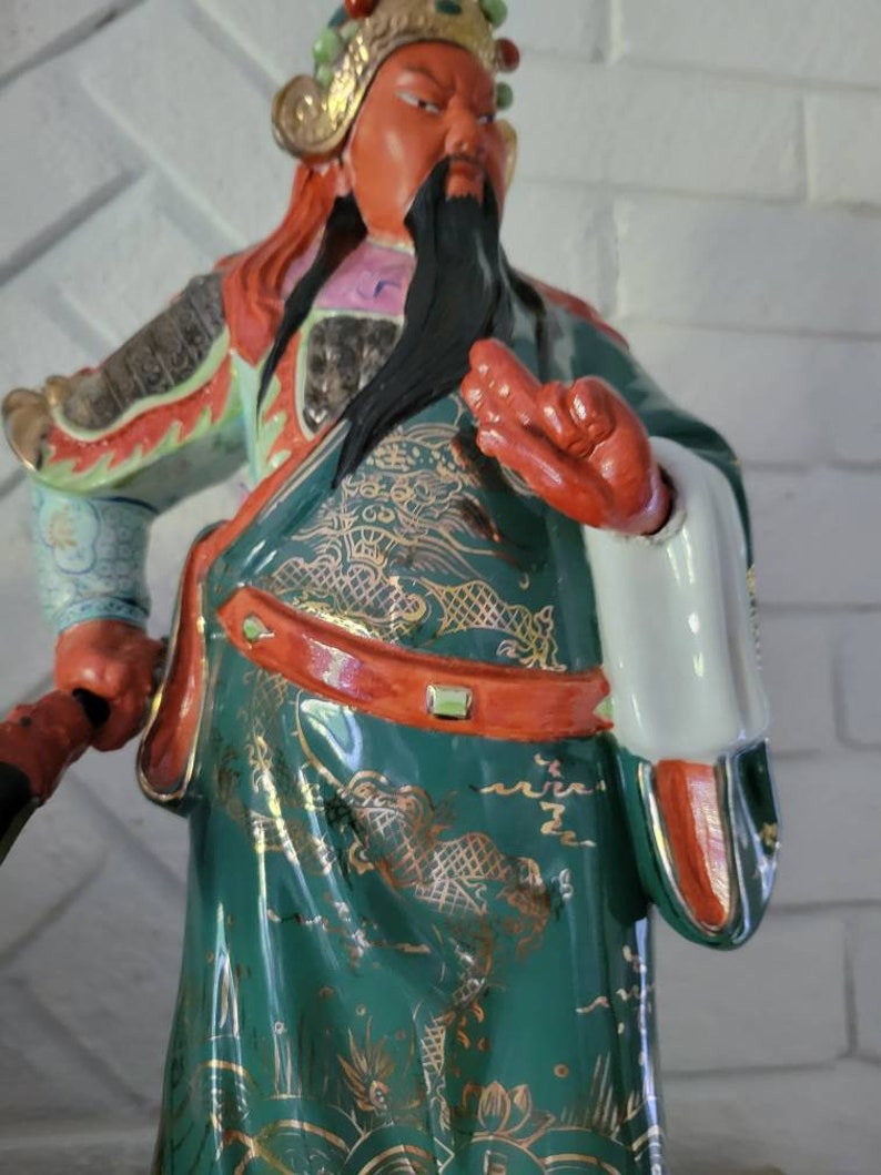 Vintage Chinese Porcelain Guan Yu Statue – God of Loyalty, 16 Inch - Etsy