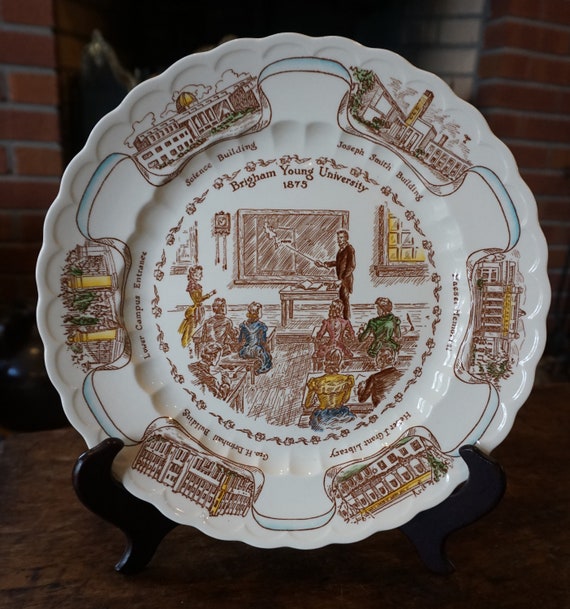 Vintage 1950 BYU Golden Jubilee Plate BYU Diamond Jubilee | Etsy