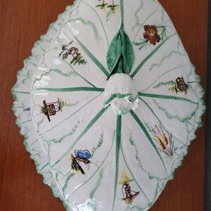 Vintage Italian Majolica Tureen Lettuce Tureen With Underplate Italian ...