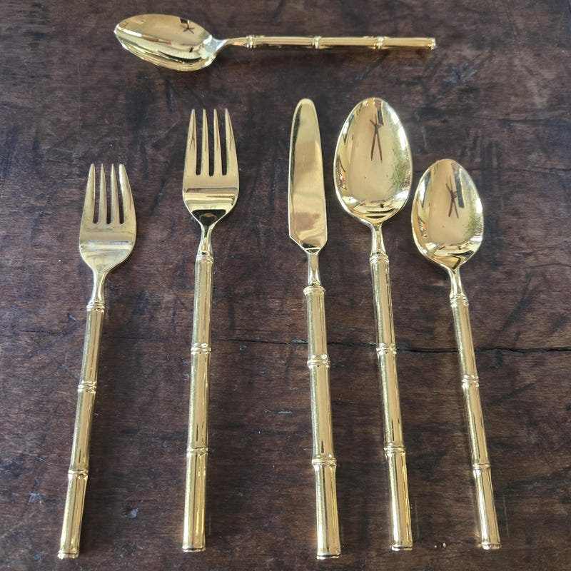 Bamboo Flatware - Etsy