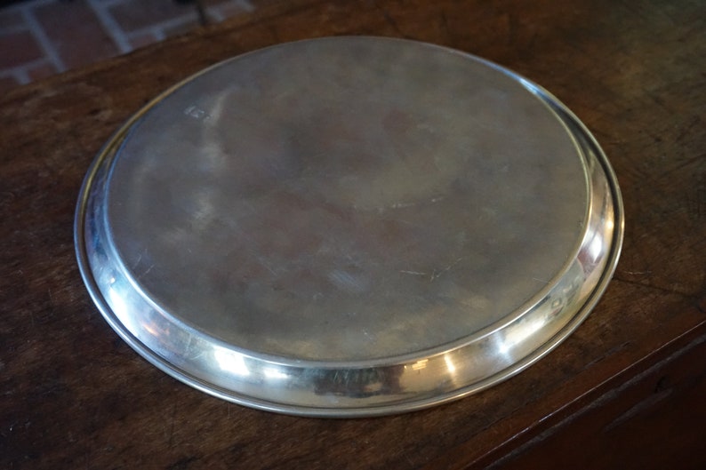 Vintage Stieff Pewter Tray 12 Inch Round Pewter Tray ATC | Etsy