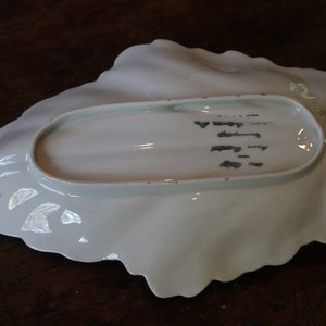 Vintage Blue Ridge Chintz Leaf Shaped Dish - 1950s Blue Ridge Southern ...