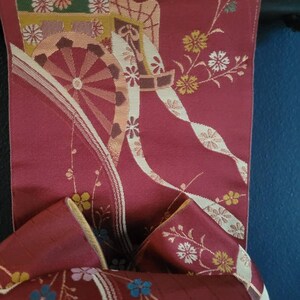 Vintage Obi Wall Hanging Handmade Bell Pull Made From Vintage Japanese ...