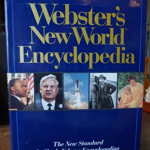 Vintage 1992 Webster's New World Encyclopedia - 1992 Encyclopedia ...