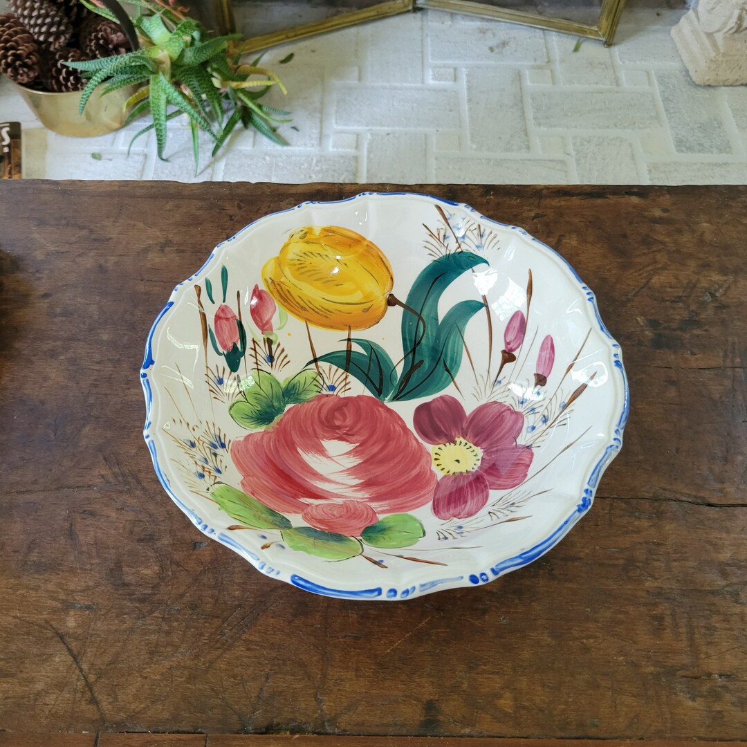 Vintage Italian Renaissance Majolica Bowl Hand Painted Italian Majolica ...