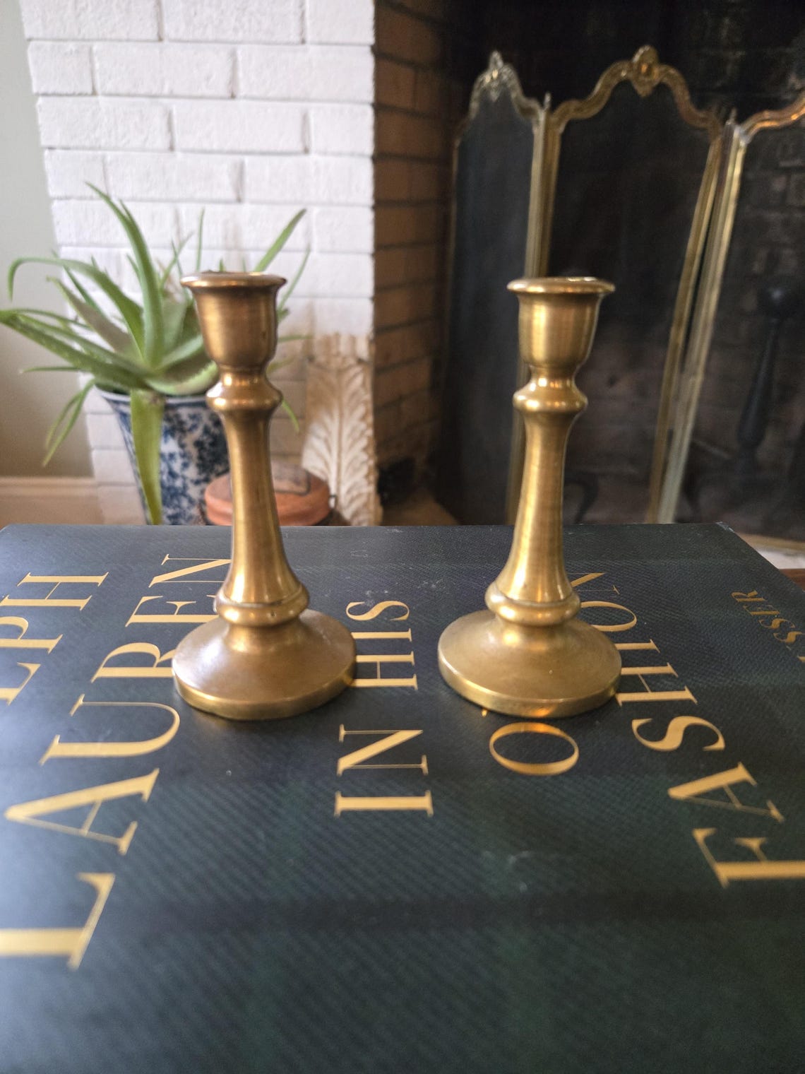 Antique Miniature Brass Candlesticks 3 7/8 Inches Tall - Etsy
