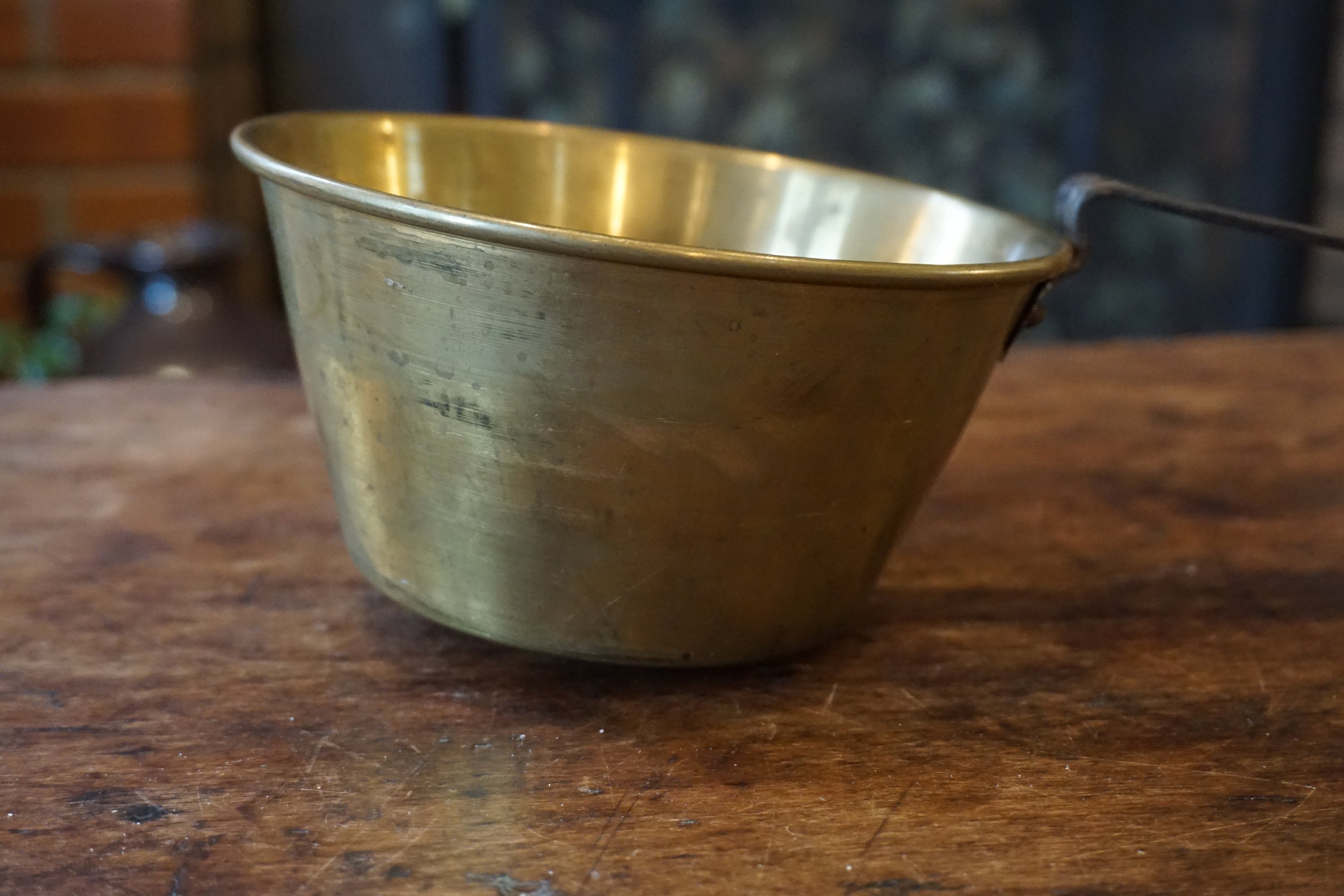 Vintage Brass Ladle With Wrought Iron Handle 1980s Large | Etsy