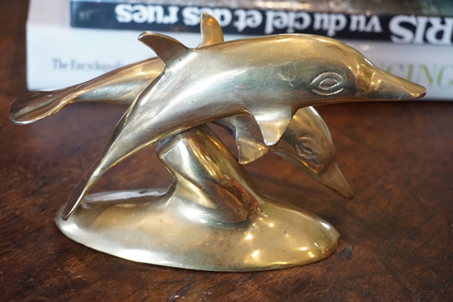 Vintage Brass Dolphins 2 Brass Breaching Dolphins - Etsy