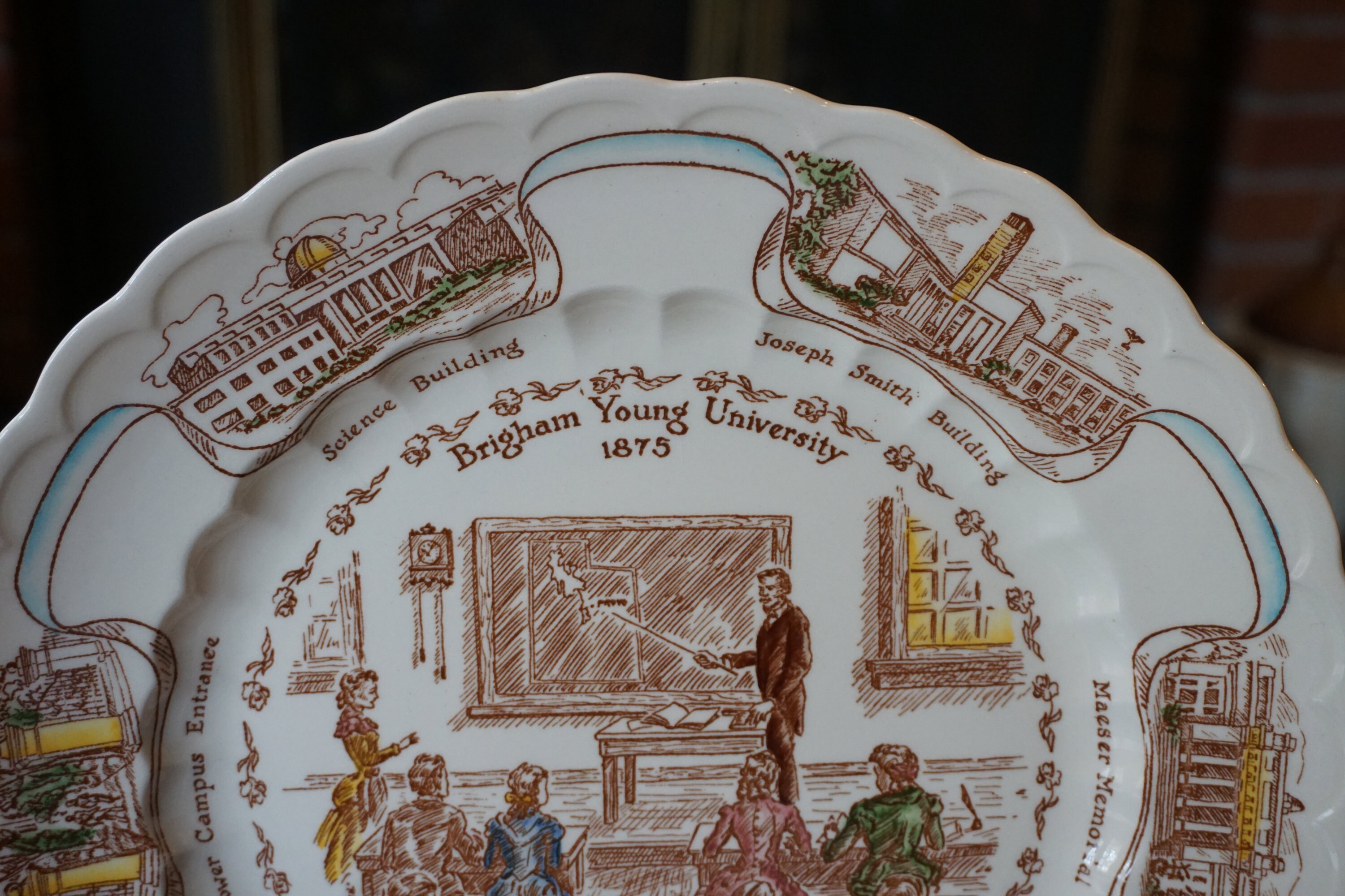 Vintage 1950 BYU Golden Jubilee Plate BYU Diamond Jubilee | Etsy