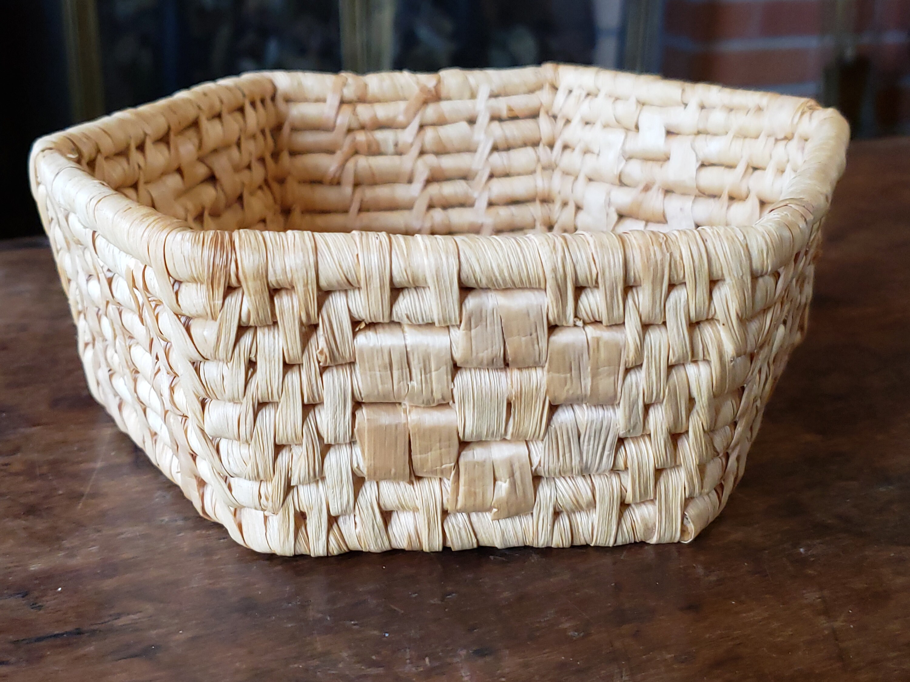 Vintage Yucca Basket 1990s Hexagonal Yucca Basket - Etsy UK