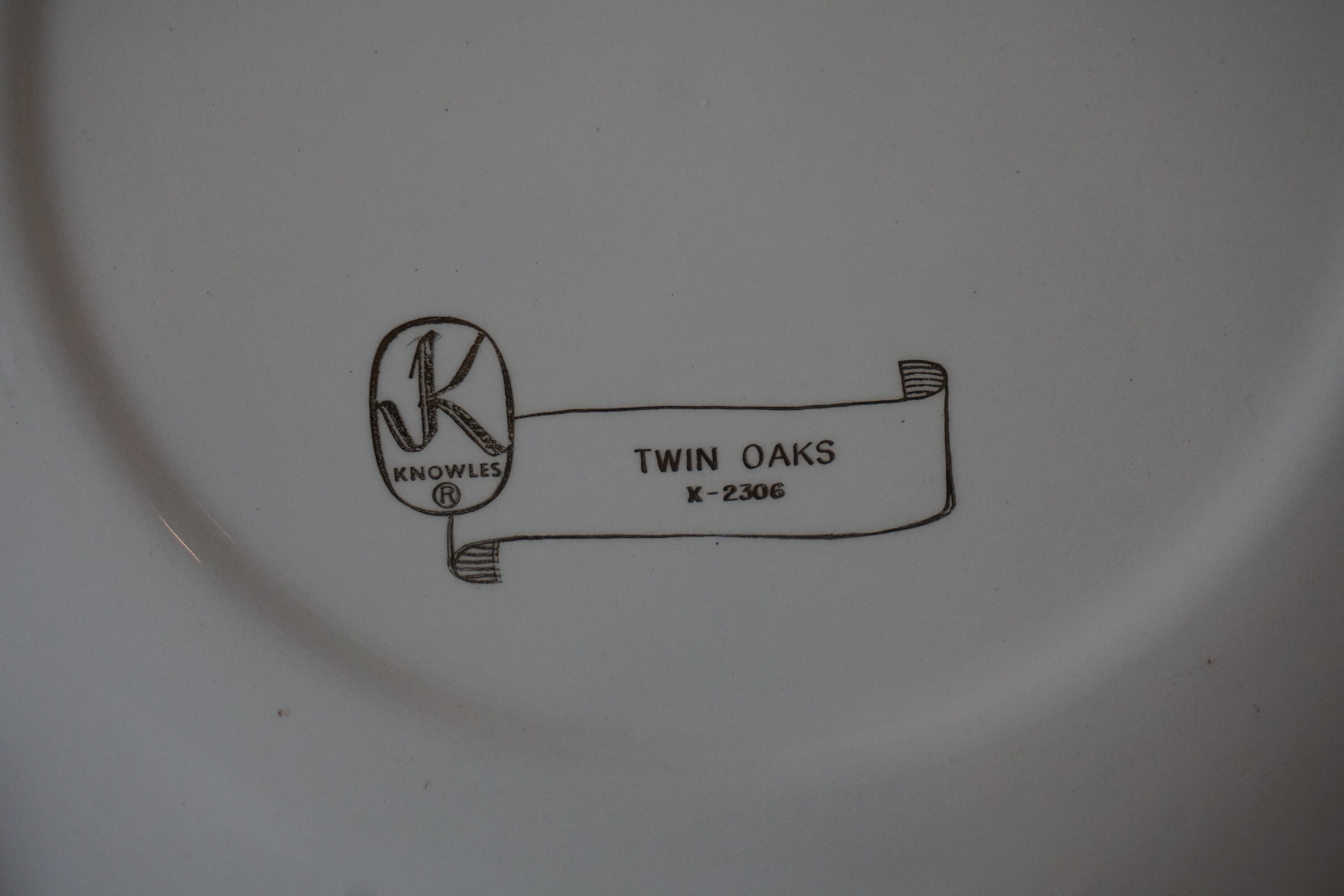 set of 5 Plates MCM Country Scene Plates Vintage Knowles Twin Oaks ...