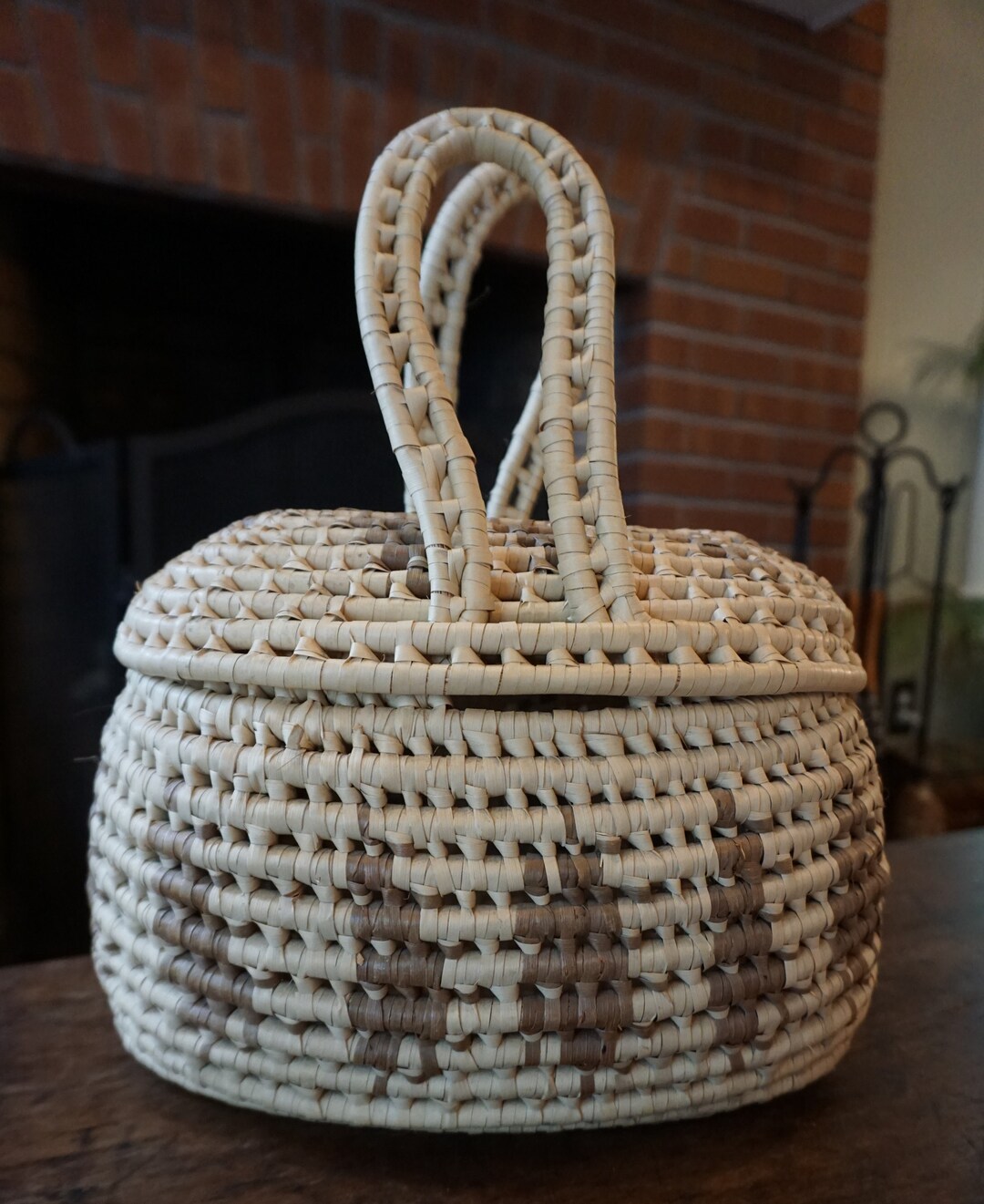Vintage Double Handled Yucca Basket - Large Yucca Basket - Etsy