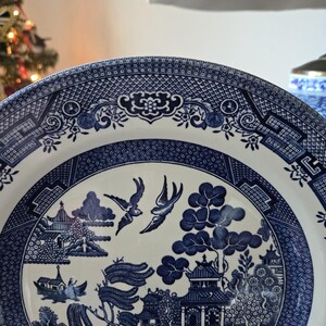 Vintage Blue Willow Plate Churchill Made in England - Etsy
