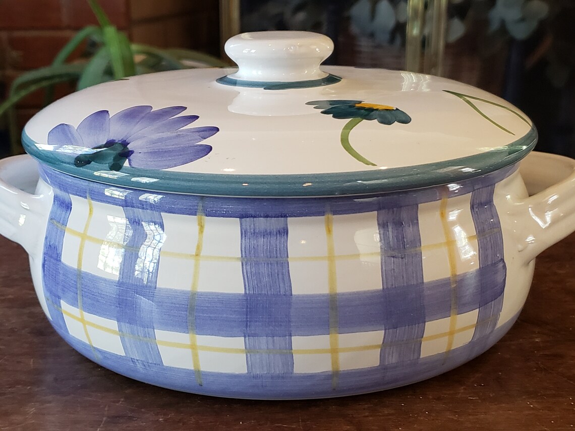 Vintage Caleca Ariosa Pattern Casserole Dish Ceramiche - Etsy