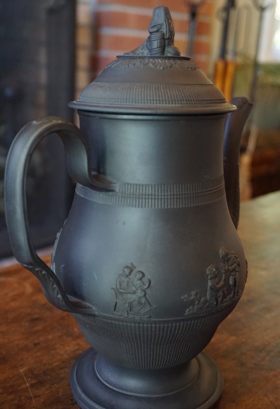 Antique Wedgwood Basalt Ware Coffee Pot With Sybil Finial - 1785 ...