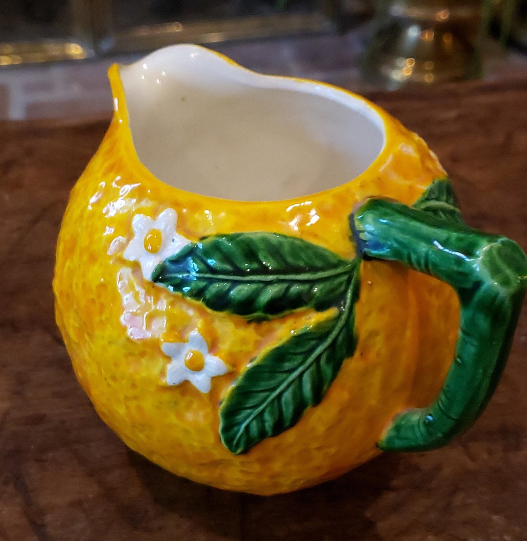Vintage Maruhon Ware Orange-shaped Pitcher - 1950s Japanese Orange ...