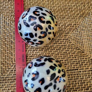 Decorative Capiz Shell Leopard Print Balls Cheetah Print Capiz Shell ...
