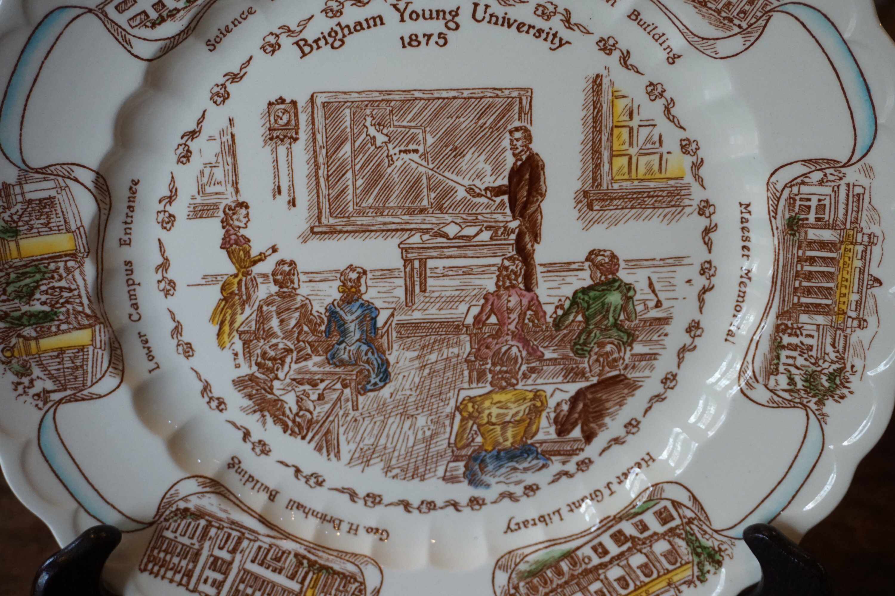 Vintage 1950 BYU Golden Jubilee Plate BYU Diamond Jubilee | Etsy