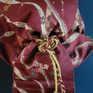 Vintage Obi Wall Hanging Handmade Bell Pull Made From Vintage Japanese ...